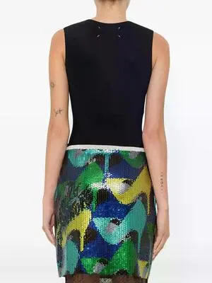 LANVIN Sequin-embellished Printed Skirt