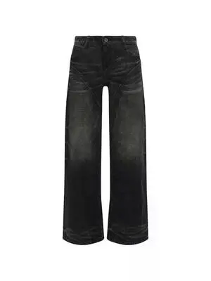 FAX COPY EXPRESS Dirty-wash Straight-leg Jeans