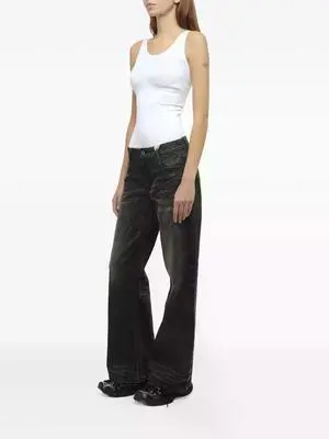 FAX COPY EXPRESS Dirty-wash Straight-leg Jeans