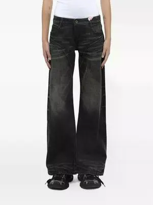 FAX COPY EXPRESS Dirty-wash Straight-leg Jeans