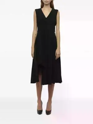 Alexander McQueen V-neck Asymmetrical Hem Dress