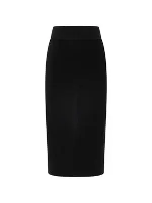Rick Owens Rib-knit Elasticated Waistband Skirt