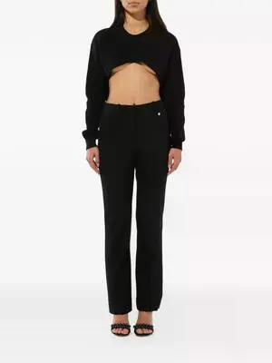 Givenchy Cropped Ribbed Knit Sweater
