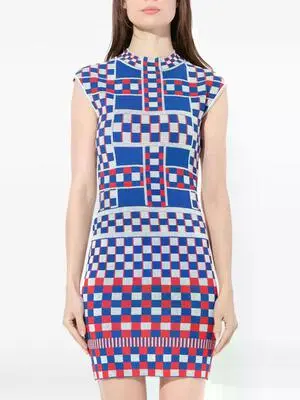 Alexander McQueen Check Pattern Dress