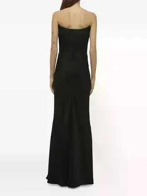 Alexander McQueen Strapless Satin Gown
