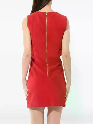 Balmain Leather Wrap Dress