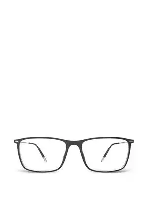 SILHOUETTE Illusion Lite Rectangle-frame Glasses - Black
