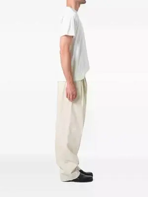 AGOLDE Slater Pleated Straight-leg Trousers - Neutrals