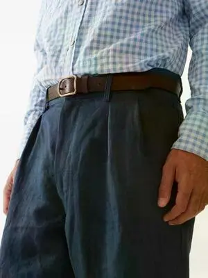 FORTELA Leather Belt With Buckle Fastening