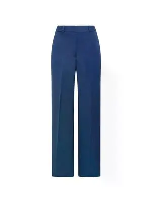 Malìparmi Ultramarine Pressed Crease Straight-leg Trousers