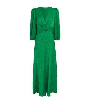 Sandro Floral Jacquard Maxi Dress