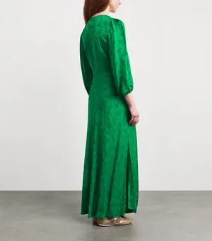 Sandro Floral Jacquard Maxi Dress
