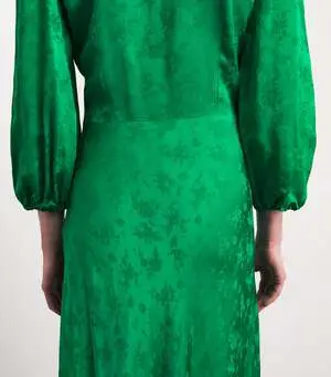 Sandro Floral Jacquard Maxi Dress