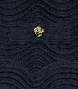 Sandro Knitted Mini Skirt - Blue