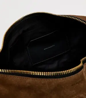 ALLSAINTS Jean Rey Suede Shoulder Bag - Brown