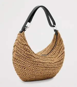 ALLSAINTS Small Paper Luna Shoulder Bag - Brown