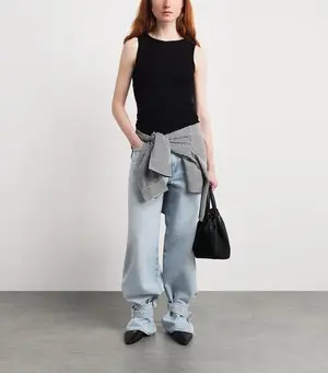 AGOLDE Cinched-hem High-rise Relaxed-leg Jeans