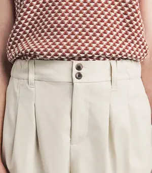 Varley Tansy Tailored Shorts - Ivory