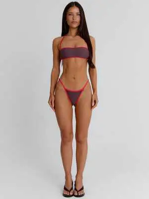 OUTCAST Cassidie Bandeau Bikini Top With Halterneck