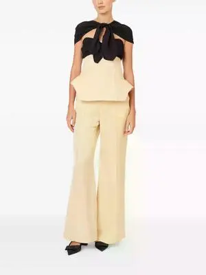 Rosie Assoulin Strapless Peplum Top