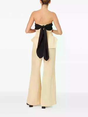 Rosie Assoulin Strapless Peplum Top