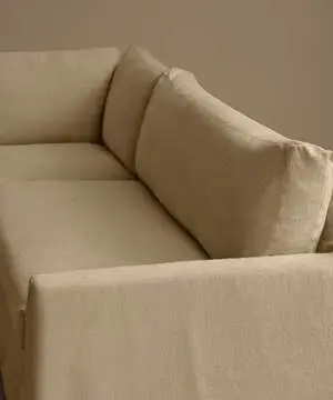 Jenni Kayne Harbor Sectional In Wheat Linen - Tan