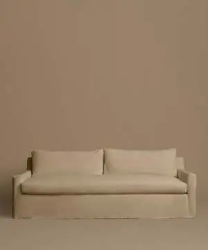 Jenni Kayne Harbor Sofa In Wheat Linen