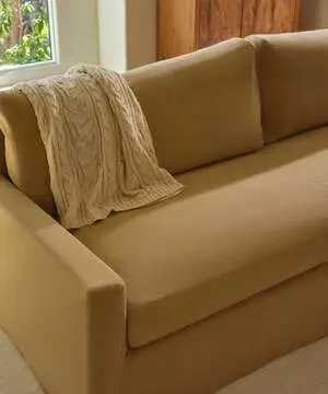 Jenni Kayne Harbor Sofa In Wheat Linen