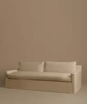 Jenni Kayne Harbor Sofa In Wheat Linen