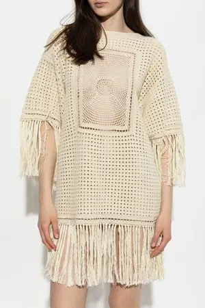 Zimmermann Crochet Fringe Top