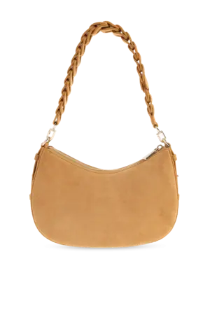 Kate Spade New York Suede "liv" Hobo Bag With Braided Strap - Beige