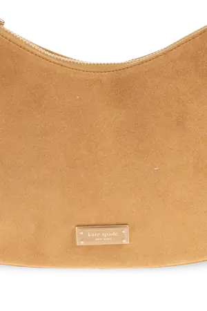 Kate Spade New York Suede "liv" Hobo Bag With Braided Strap - Beige