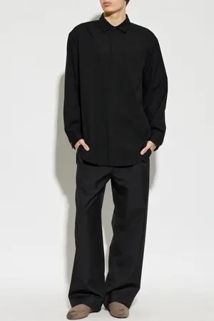 Fear Of God Wool Wide-leg Trousers - Black