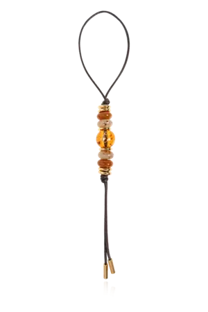 JIMMY CHOO Bag Charm With Beaded Embellishments