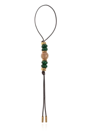 JIMMY CHOO Jimmy Choo Leather And Beaded Bag Charm