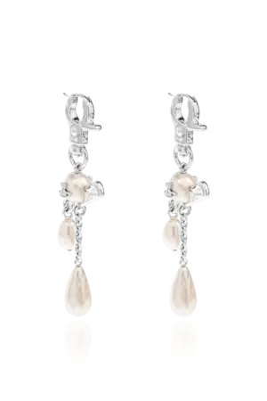 VIVIENNE WESTWOOD ‘claude Long’ Earrings Silver