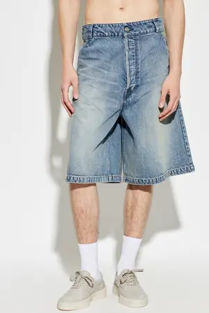 Fear Of God Relaxed Fit Bermuda Denim Shorts - Blue