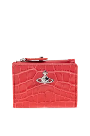 VIVIENNE WESTWOOD Wallet With An Appliqué In The Shape Of The Logo - Red