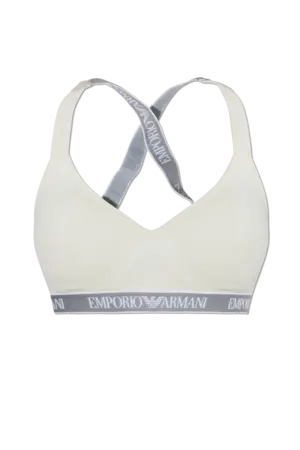Emporio Armani Cotton Bra - Cream