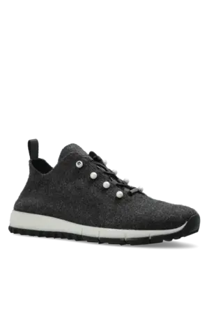 JIMMY CHOO Veles Knit Sneakers - Grey