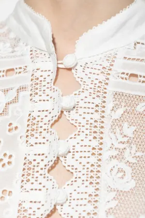 Zimmermann Lace Maxi Dress - White