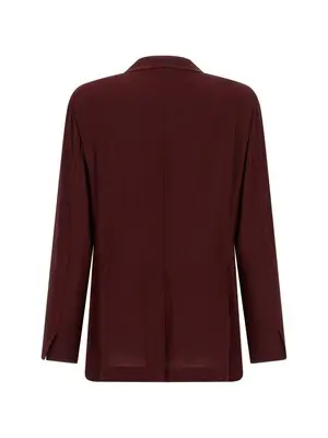 Alberto Biani Double-breasted Peak Lapel Jacket - Red