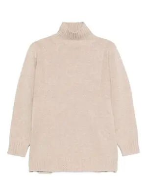 Max Mara Cashmere Turtleneck Sweater - Beige