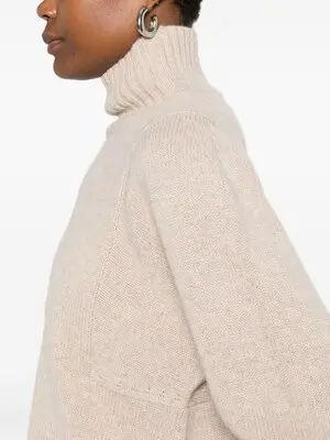 Max Mara Cashmere Turtleneck Sweater - Beige