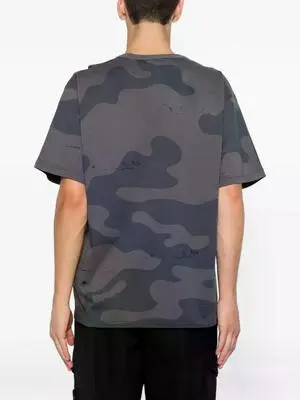 Stone Island Camouflage-print Logo-print T-shirt