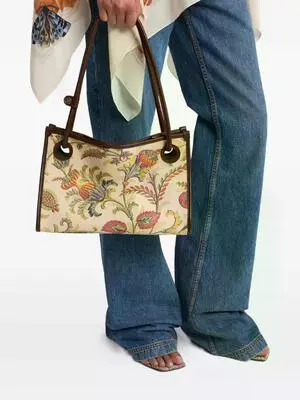 Etro Small Eyes Tote Bag - Neutrals