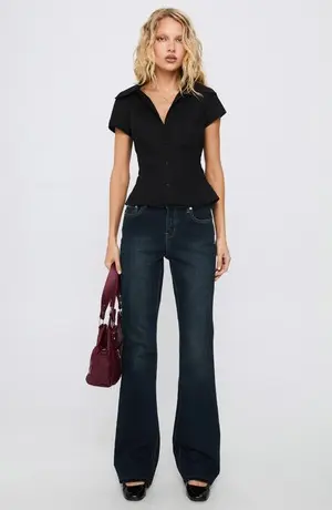 Princess Polly Akiyo Front Button Top