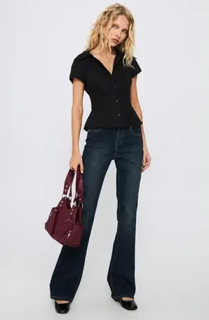 Princess Polly Akiyo Front Button Top