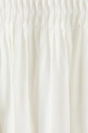 H&m Pintucked Blouse With Balloon Sleeves