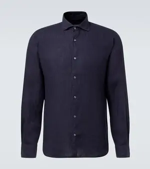 Thom Sweeney Linen Shirt - Blue